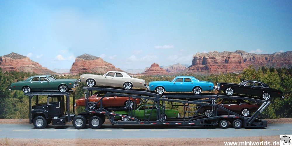 FordLNT 9000 mit Autotransportauflieger